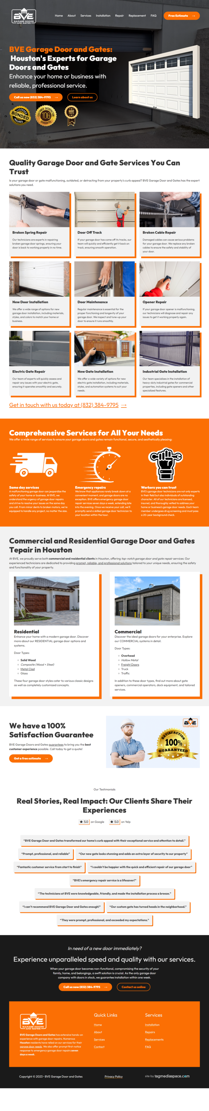 BVE Garage Doors & Gates - TAG Media Space